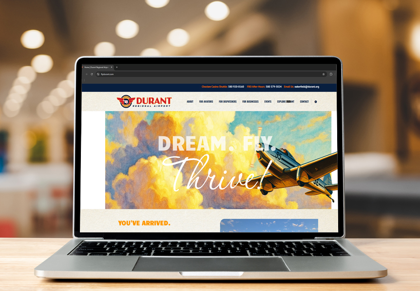 Durant Regional Airport Launches New Brand and Website Honoring ...