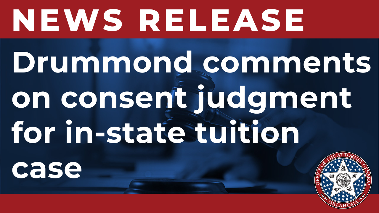 Drummond comments on consent judgment for in-state tuition case