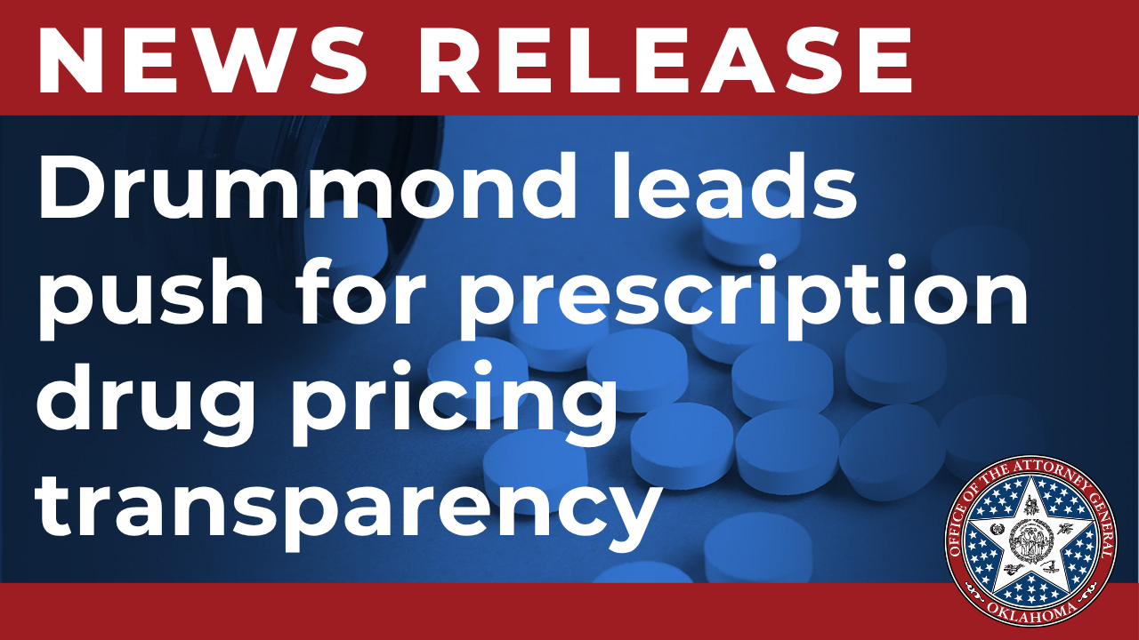 Drummond leads push for prescription drug pricing transparency