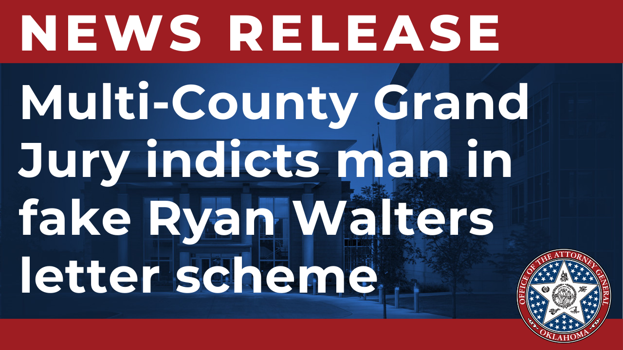 Multi-County Grand Jury indicts man in fake Ryan Walters letter scheme