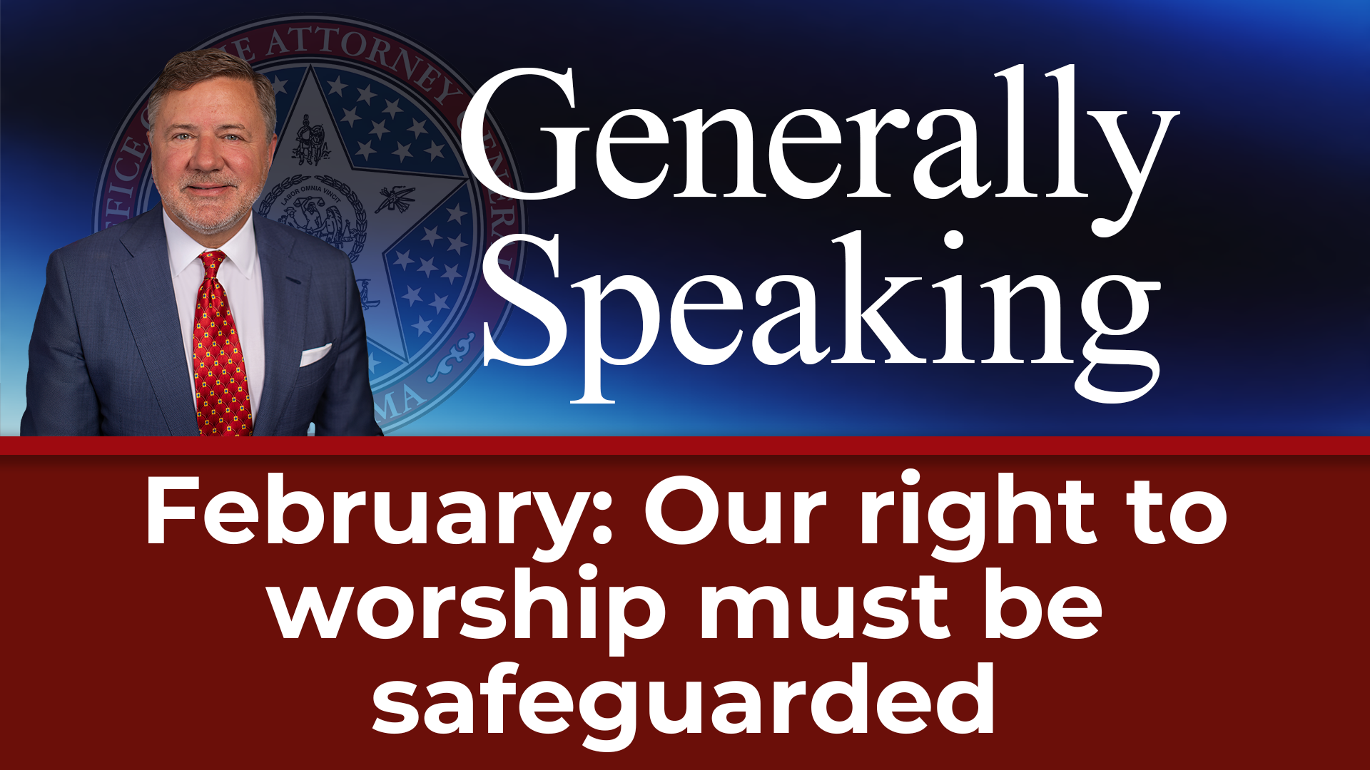 February: Our right to worship must be safeguarded