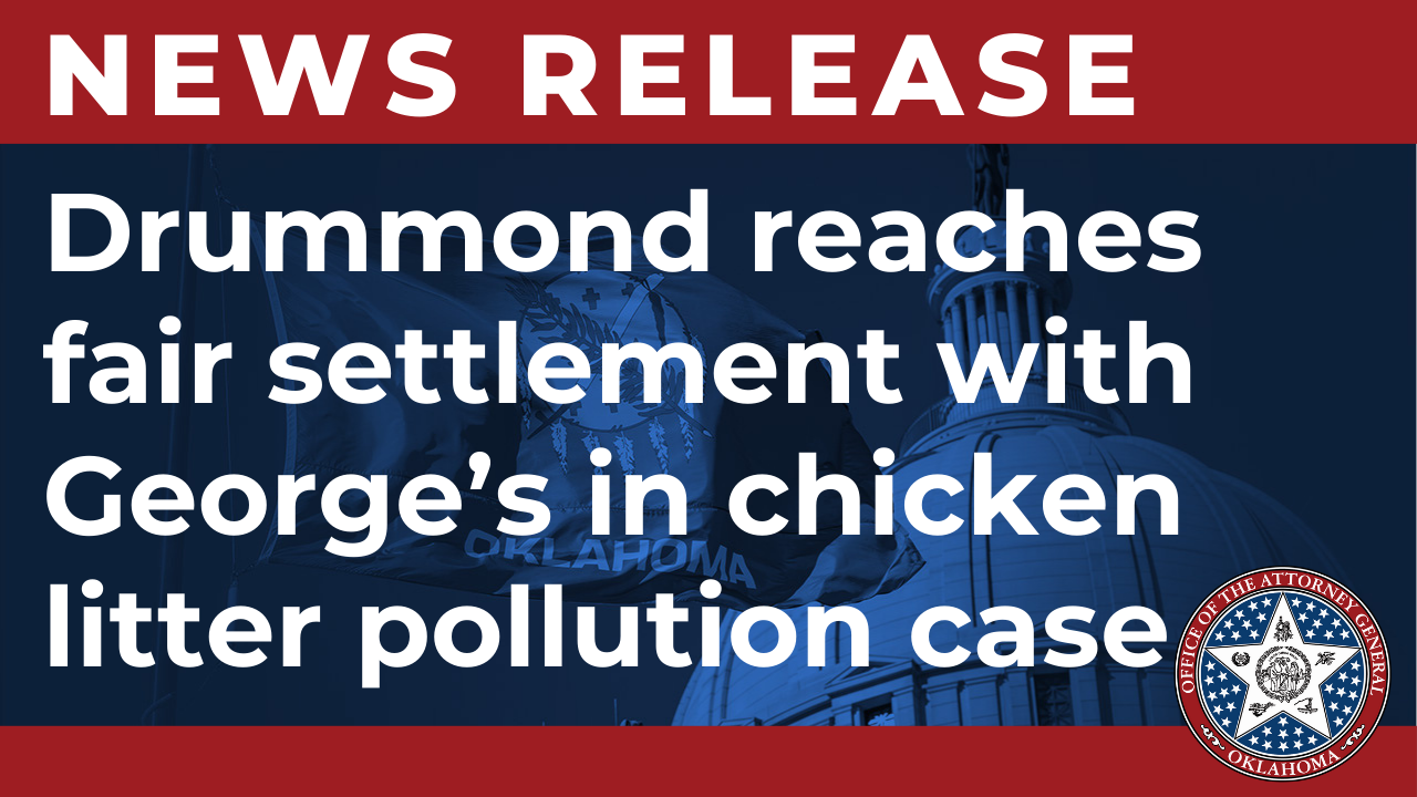 Drummond reaches fair settlement with George’s, Inc. in chicken litter ...