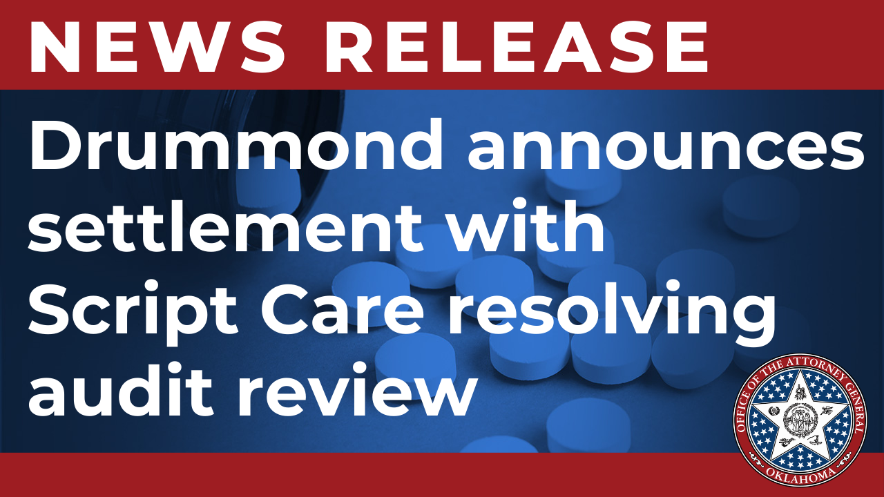 Drummond announces settlement with Script Care resolving pharmacy audit ...
