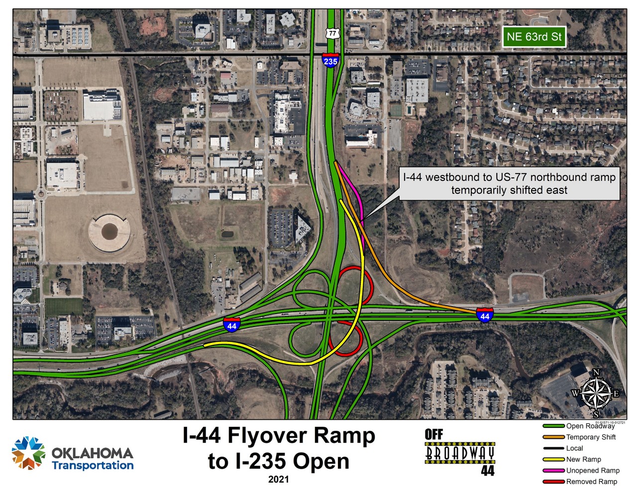 I-235/I-44 Off Broadway second flyover ramp now open to traffic